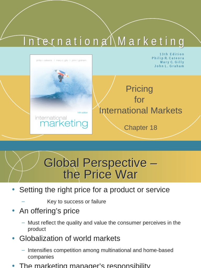 10 Pricing For International Markets | PDF | Pricing | Prices