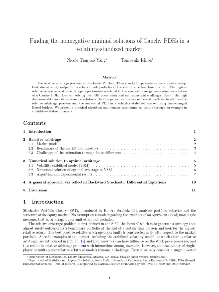 Finding The Nonnegative Minimal Solutions of Cauchy PDEs in A | PDF | Partial Differential ...