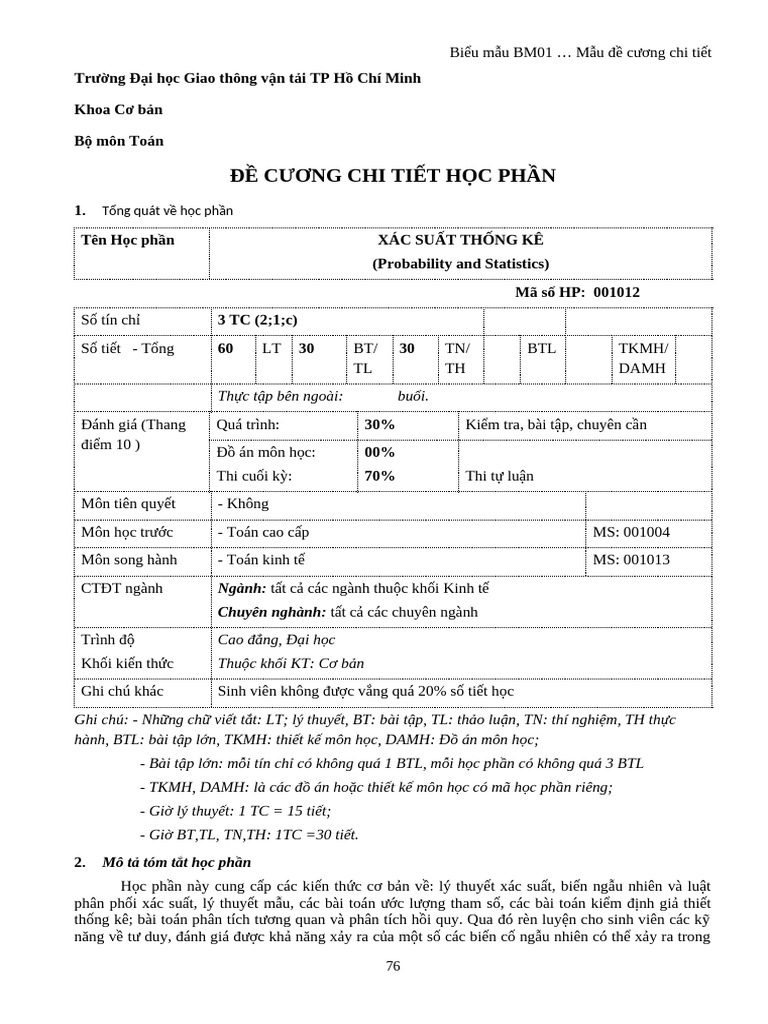Xac Suat Thong Ke - 001012 | PDF