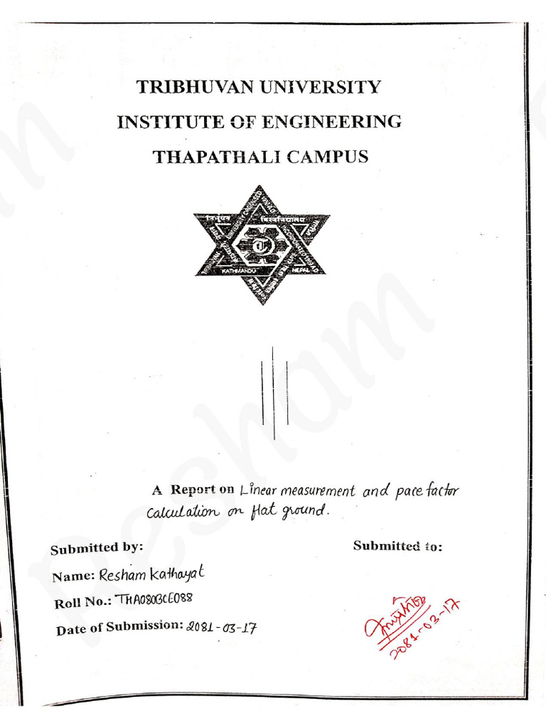 Survey I Practical | PDF
