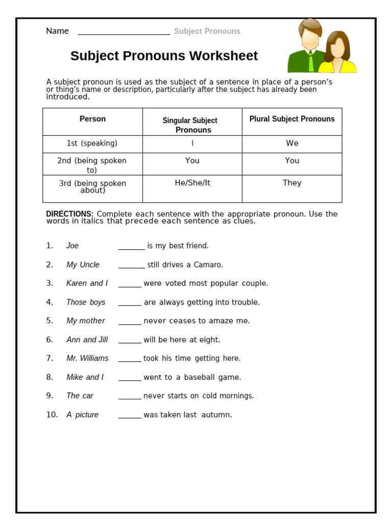 Worksheet From | PDF
