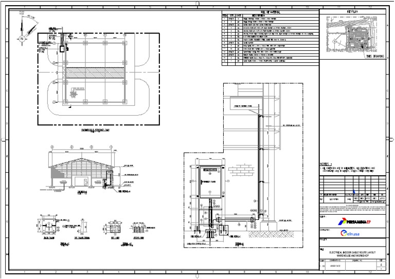 20-01-BRGA-ELE-DWG-0013 - Electrical Indoor Cable Route Layout ...