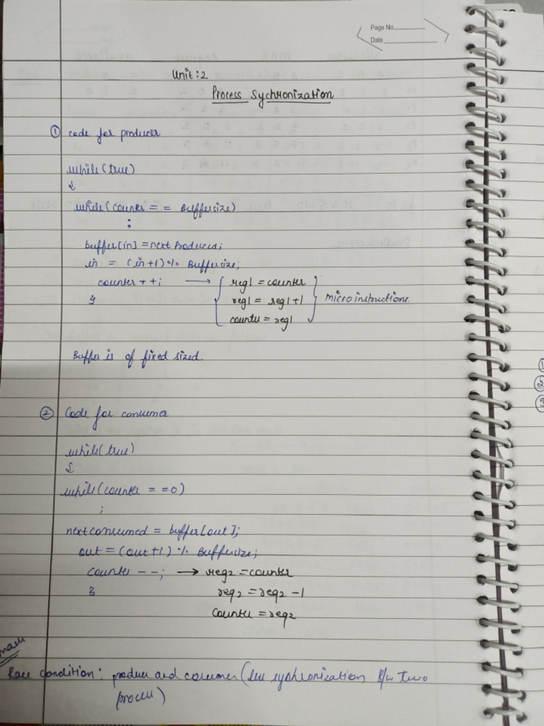 Os Unit 2 Handwritten | PDF