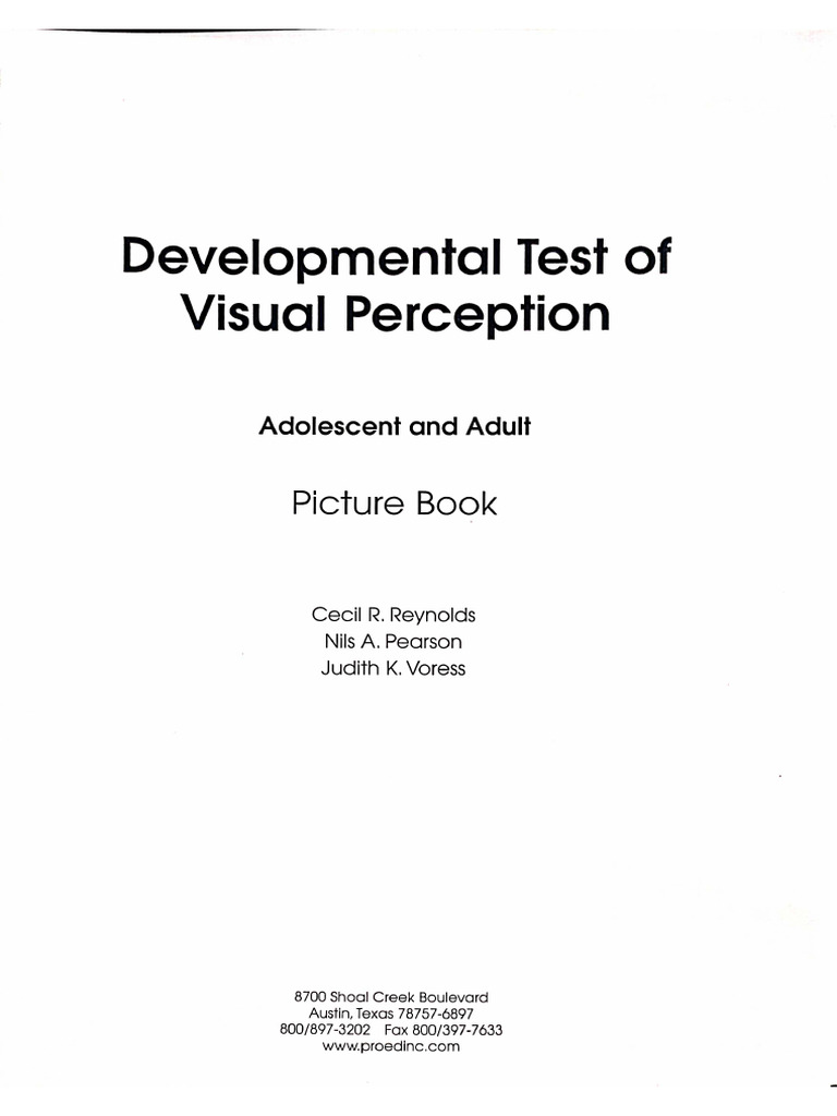 DTVP-A Picture Book | PDF