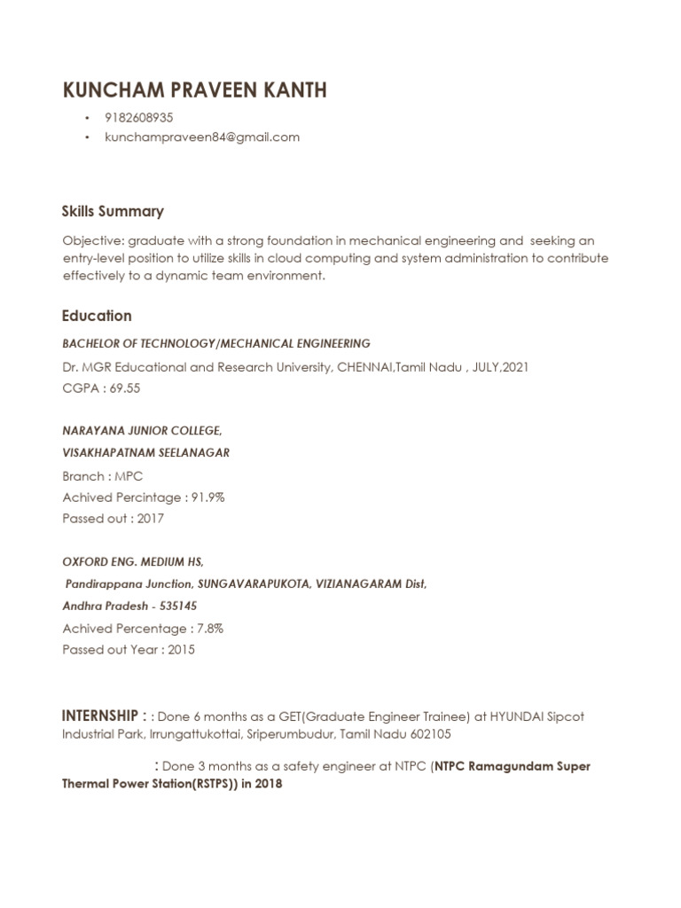 PK Resume | PDF | Business | Technology & Engineering