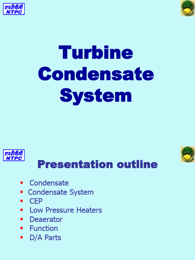 Turbine Condensate System Overview | PDF | Heat Exchanger | Energy ...