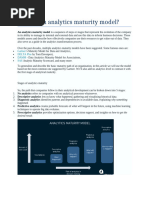 DELTA Plus Model & Five Stages of Analytics Maturity: A Primer | PDF ...