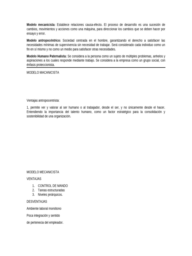Modelo Mecanicista | PDF