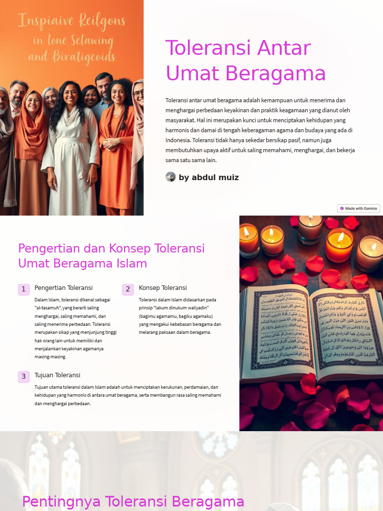 Toleransi Antar Umat Beragama | PDF | Politik | Agama & Spiritualitas