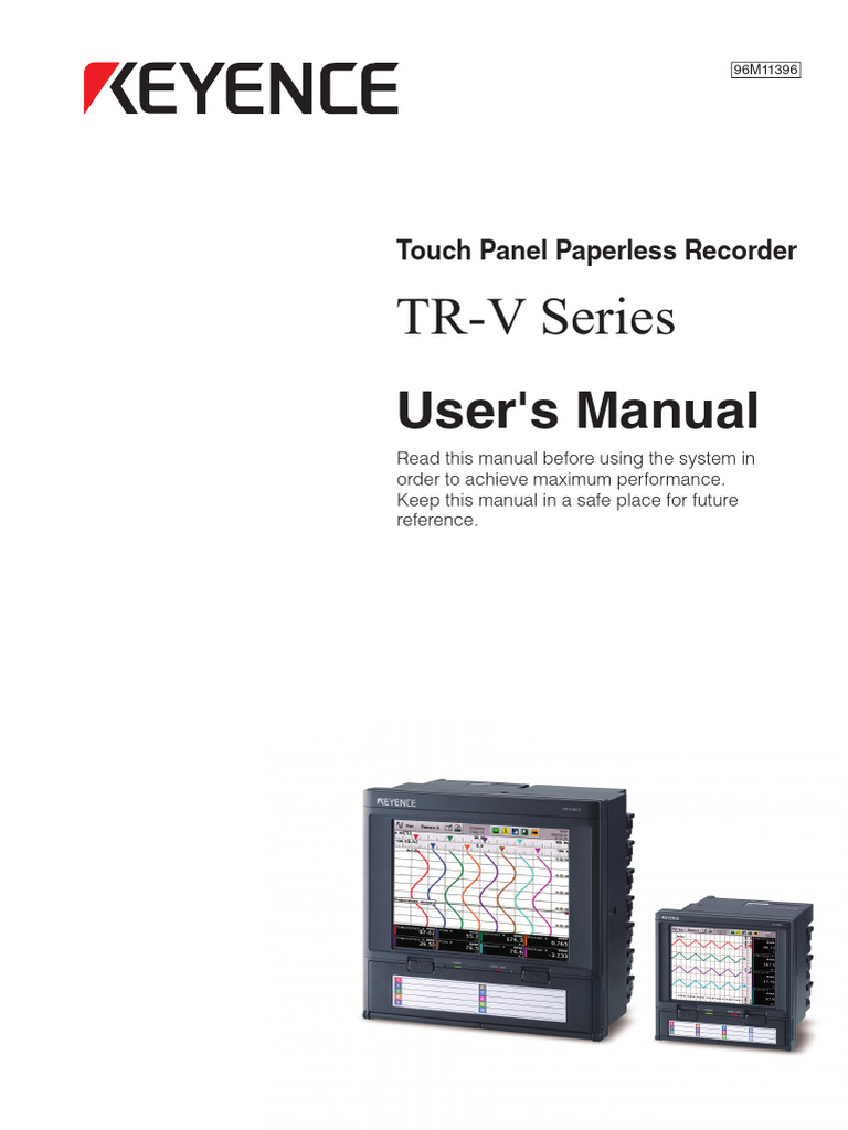 TR-V Series Touch Panel Recorder Manual | PDF | Power Supply | File ...