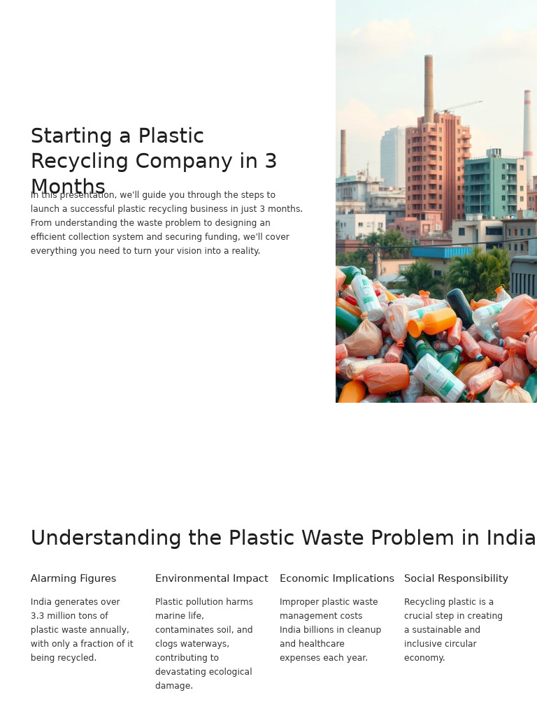 Launching a Plastic Recycling Business | PDF | Recycling | Waste