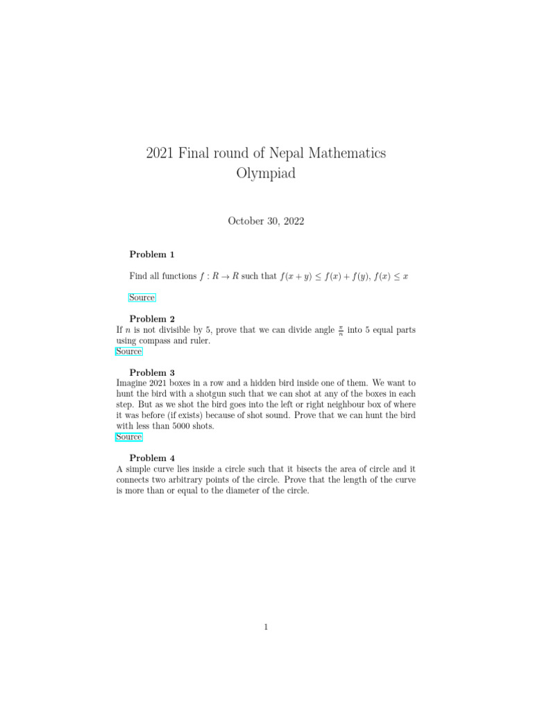 2021 Final Round-1 | PDF | Teaching Methods & Materials