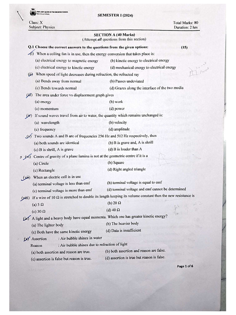 Physics Sem-1 QMS | PDF