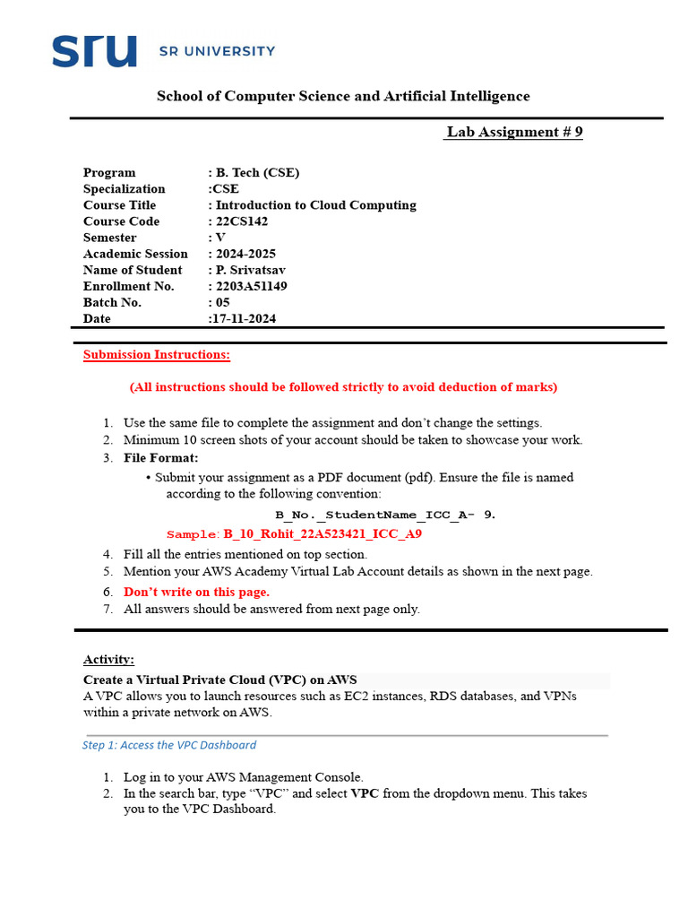 B - 05 - 1149 - ICC - Lab - Assignment - 9 | PDF | Wide Area Network | Computing