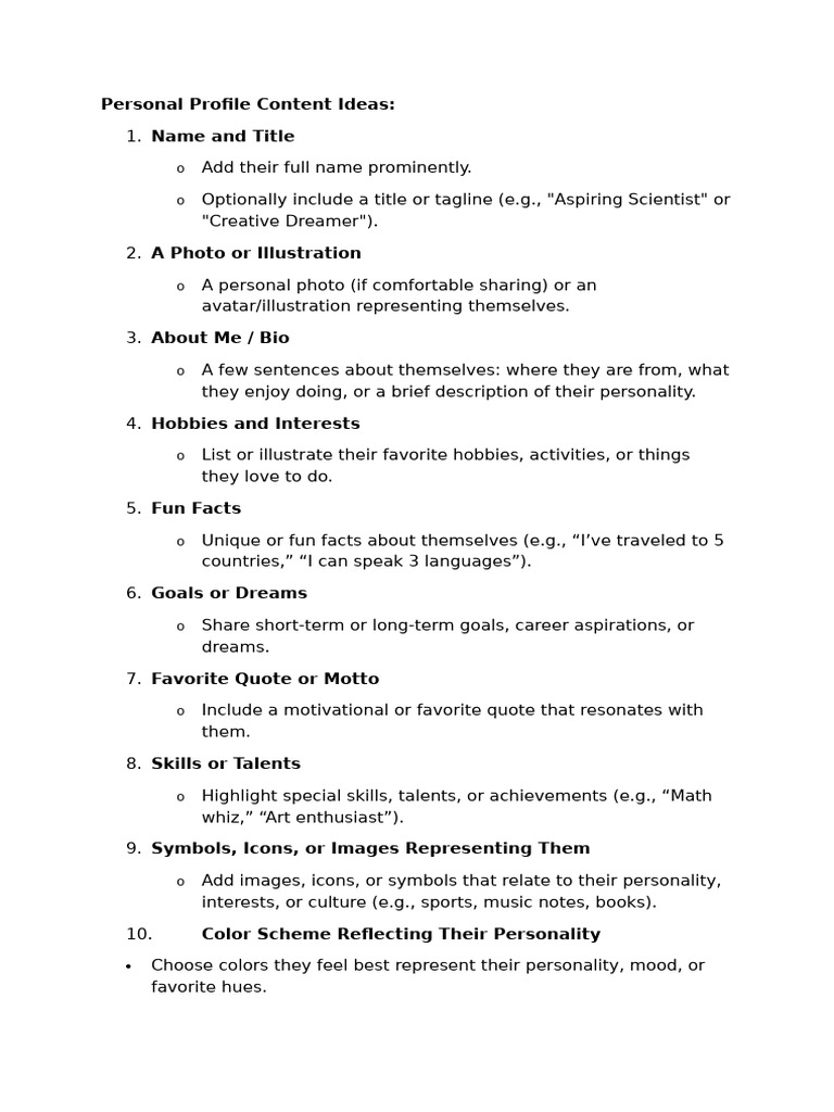 Personal Profile Poster Ideas | PDF | Icon (Computing) | Poster