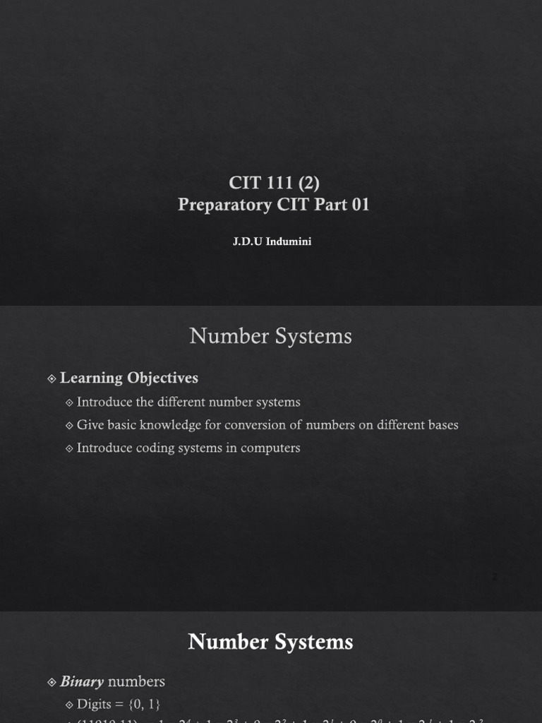 CIT 111 Theory 05 | PDF | Binary Coded Decimal | Ascii CIT 111 Theory 05 | PDF | Binary Coded Decimal | Ascii