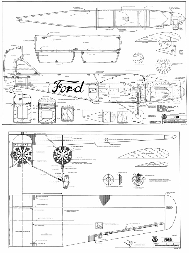 Ford Trimotor RCM-573 Oz9426 | PDF