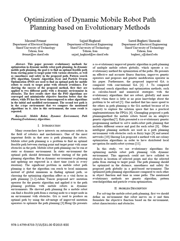 Research paper 1 | PDF | Mathematical Optimization | Genetic Algorithm