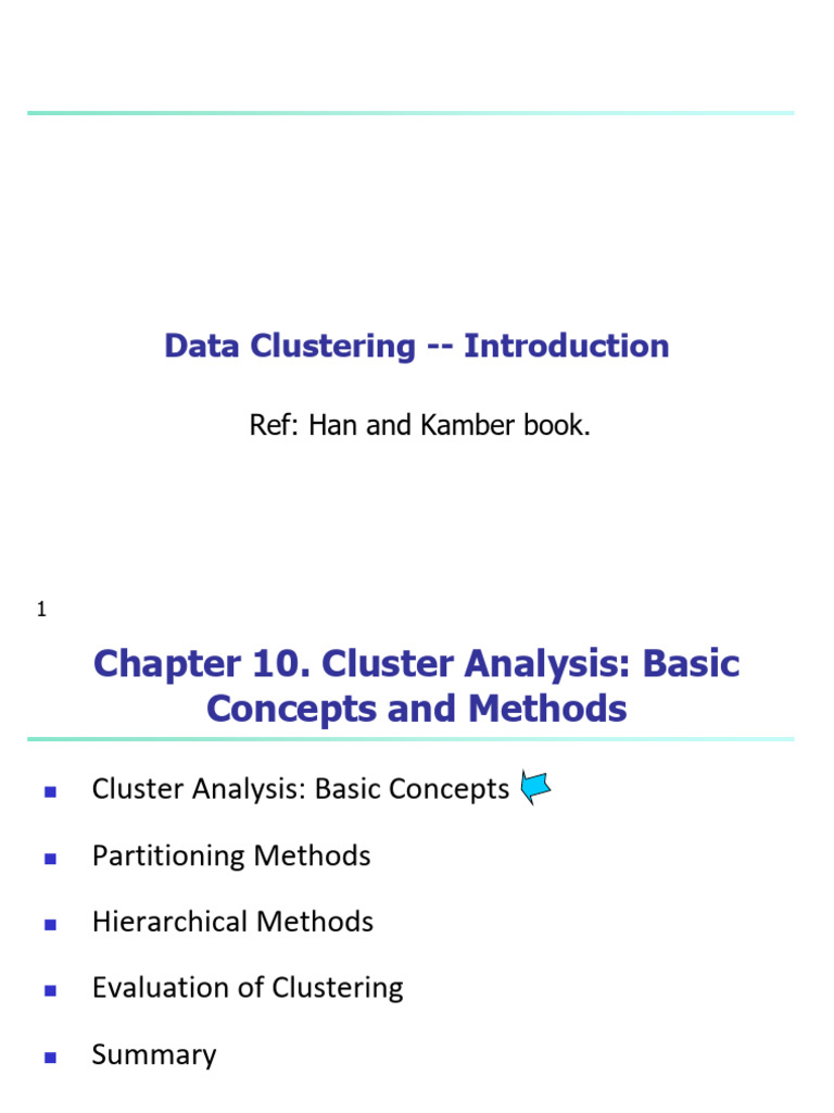 Lecture 16 | PDF | Cluster Analysis | Data Mining
