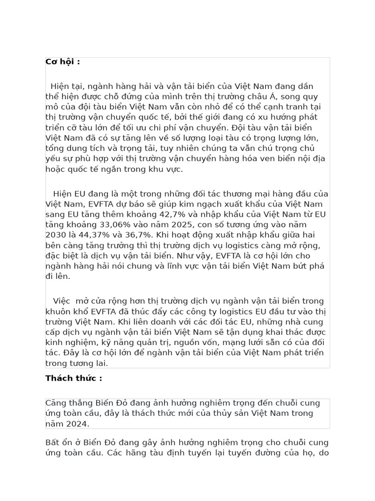 Thách TH C Cơ H I | PDF