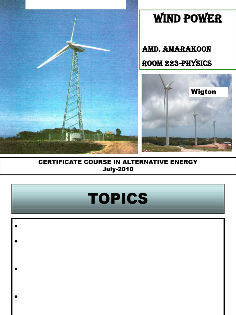 7 - Wind | PDF | Wound | Wind Power