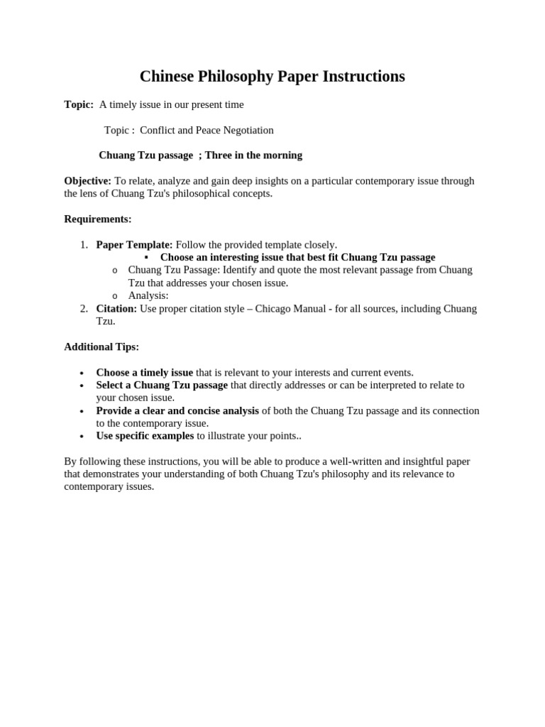 InstructionsforWritingthepaper Dox. | PDF