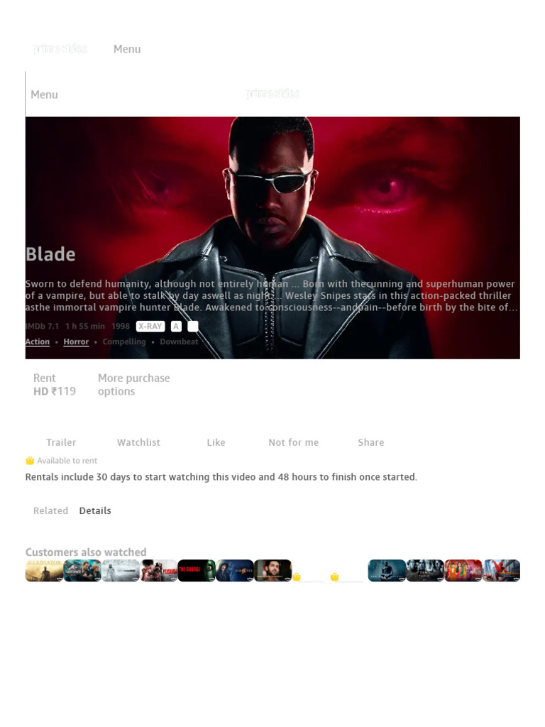 Prime Video - Blade | PDF