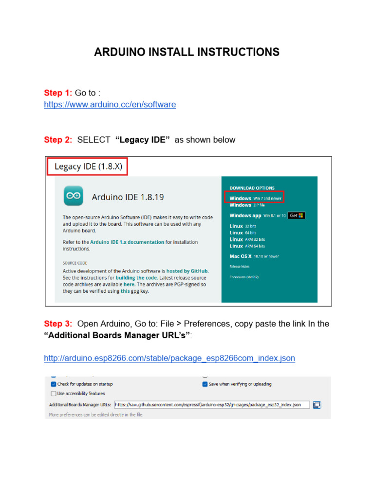 Arduino Install Instructions | PDF | Computers