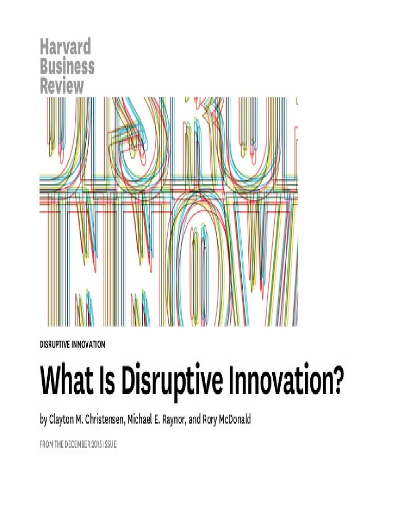 COMP5206-2021S1-L02c-What Is Disruptive Innovation | PDF | Disruptive ...