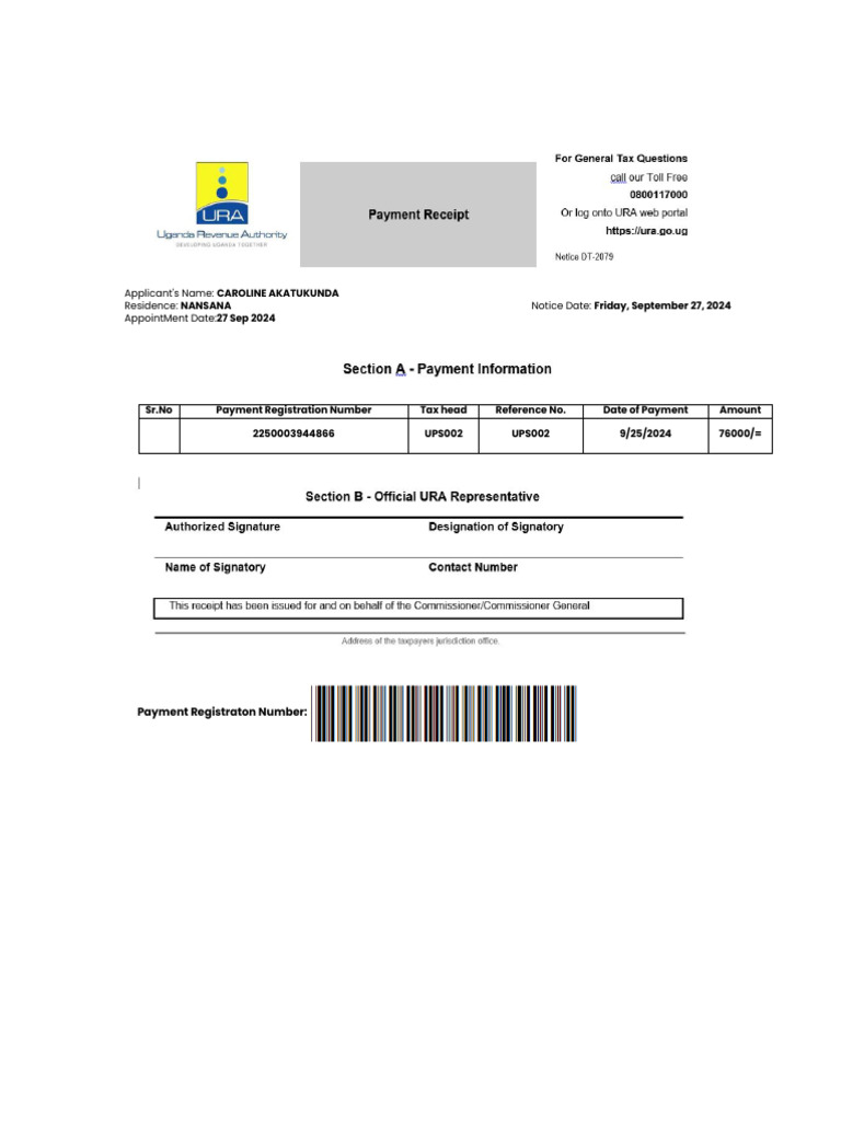 Uganda Police Application Form Details | PDF