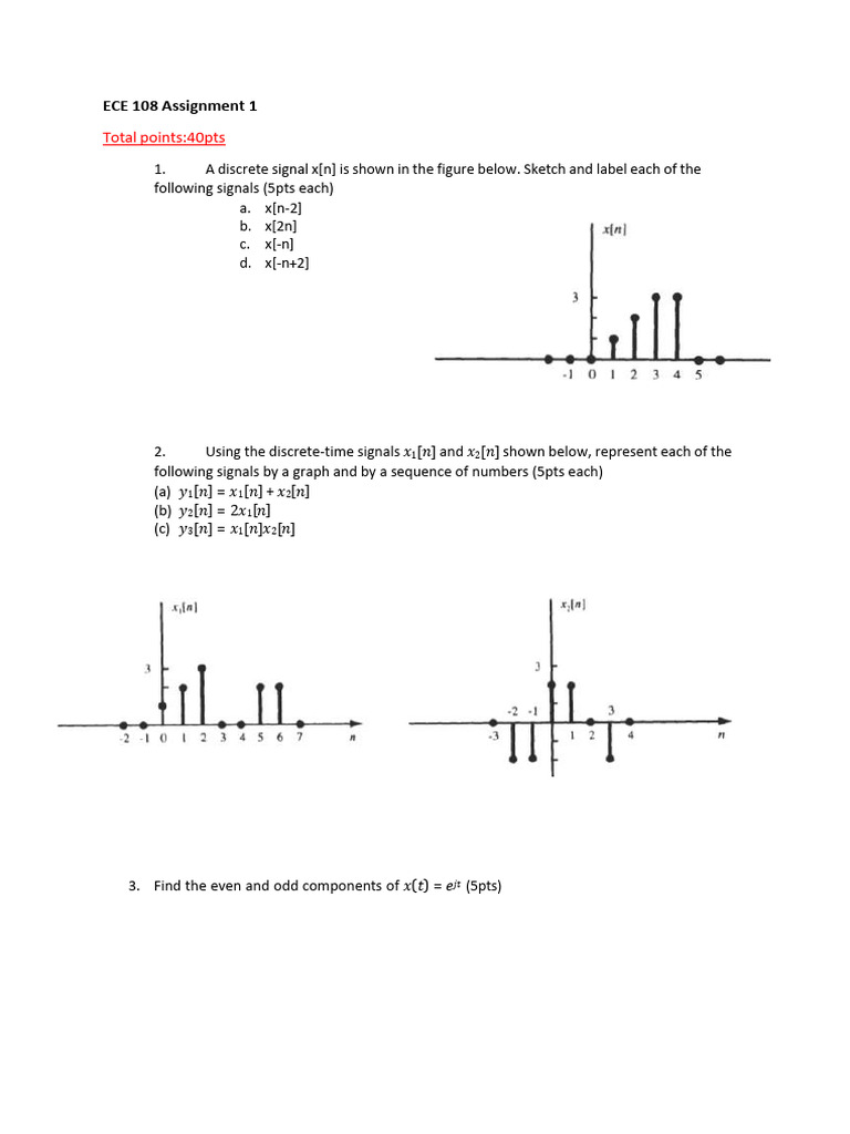 Discrete Signal Analysis Assignment | PDF