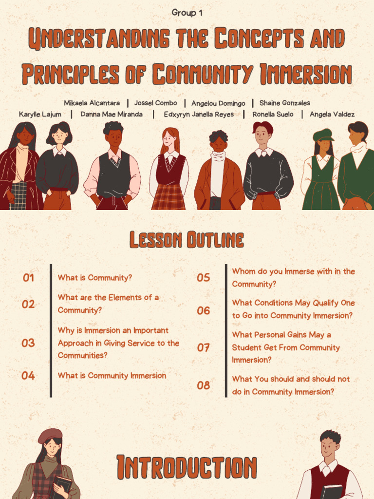 Understanding The Concepts and Principles of Community Immersion | PDF ...