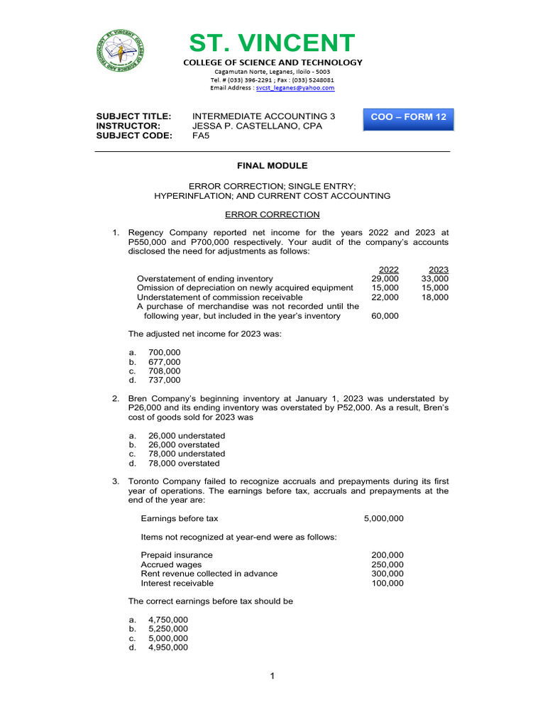 Fa5-Final Module | PDF | Preferred Stock | Dividend