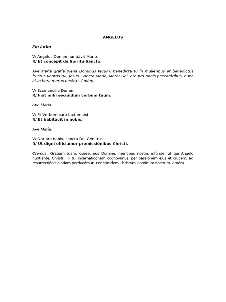 Angelus | PDF