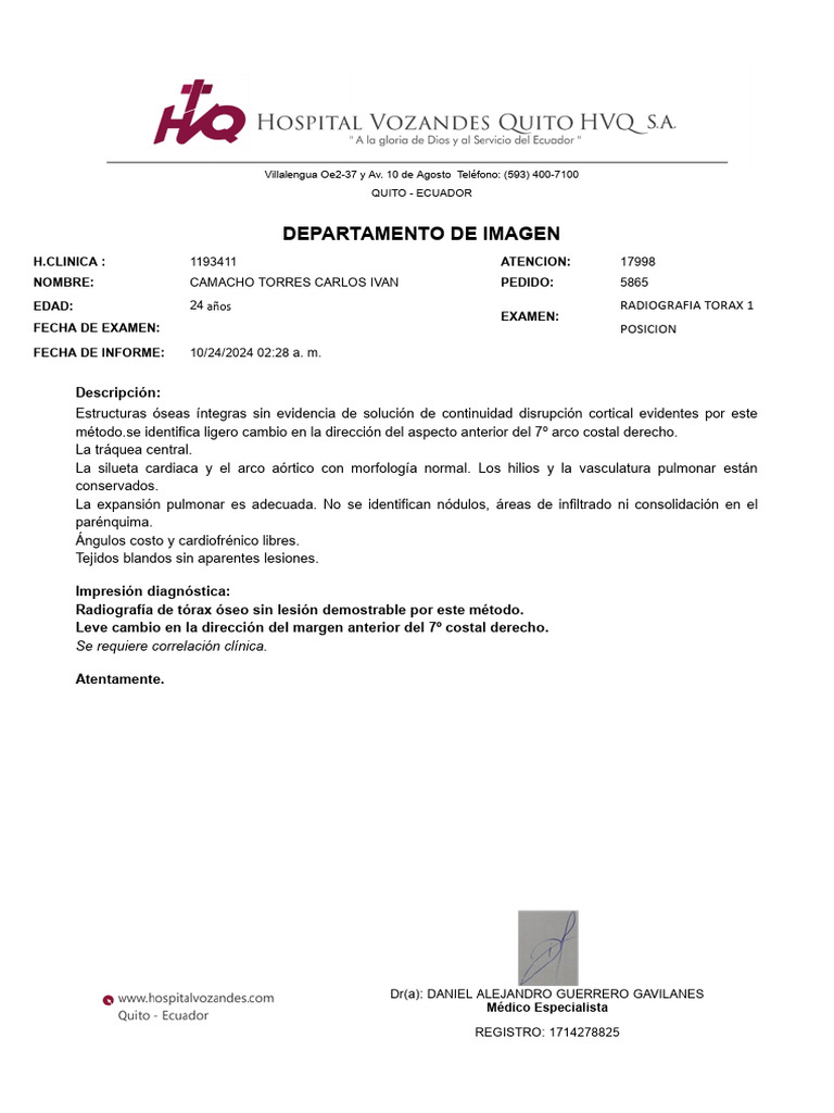 Informe Medico 4 | PDF