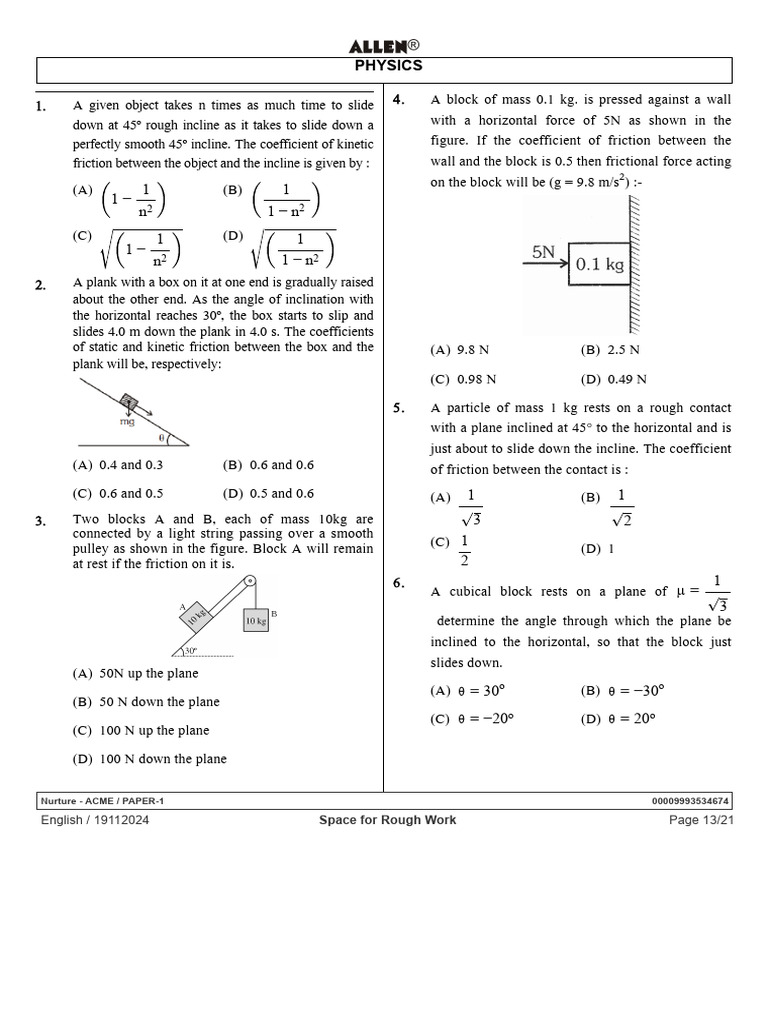 U$D, FRICTION , WEP | PDF | Force | Friction