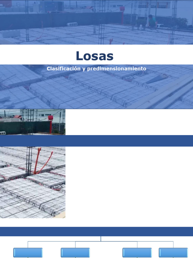 1 Losas Clasificacion y Predimensionamiento | PDF | Viga (Estructura) | Columna