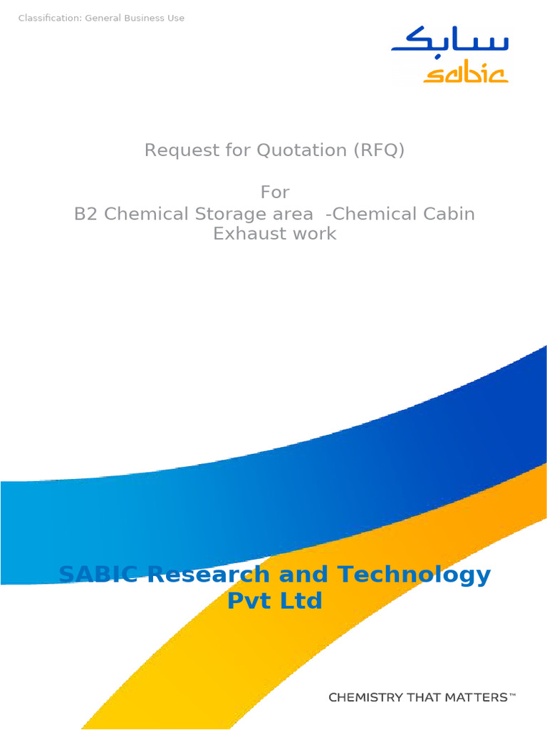 RFQ - B2GF - Chemical Storage Area HVAC Modification | PDF | Duct (Flow)