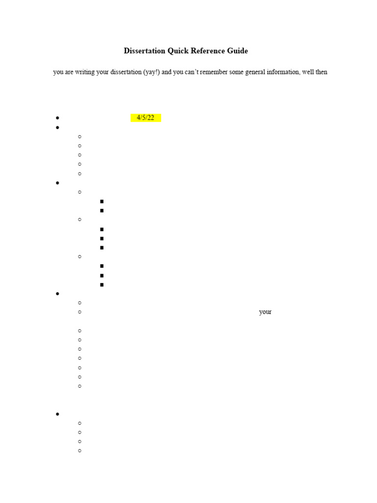 2022 Dissertation Guidelines | PDF | Career & Growth