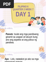 FILIPINO5 Q2 6 Natutukoy Ang Tayutay (Pagsasatao o Personipikasyon) | PDF