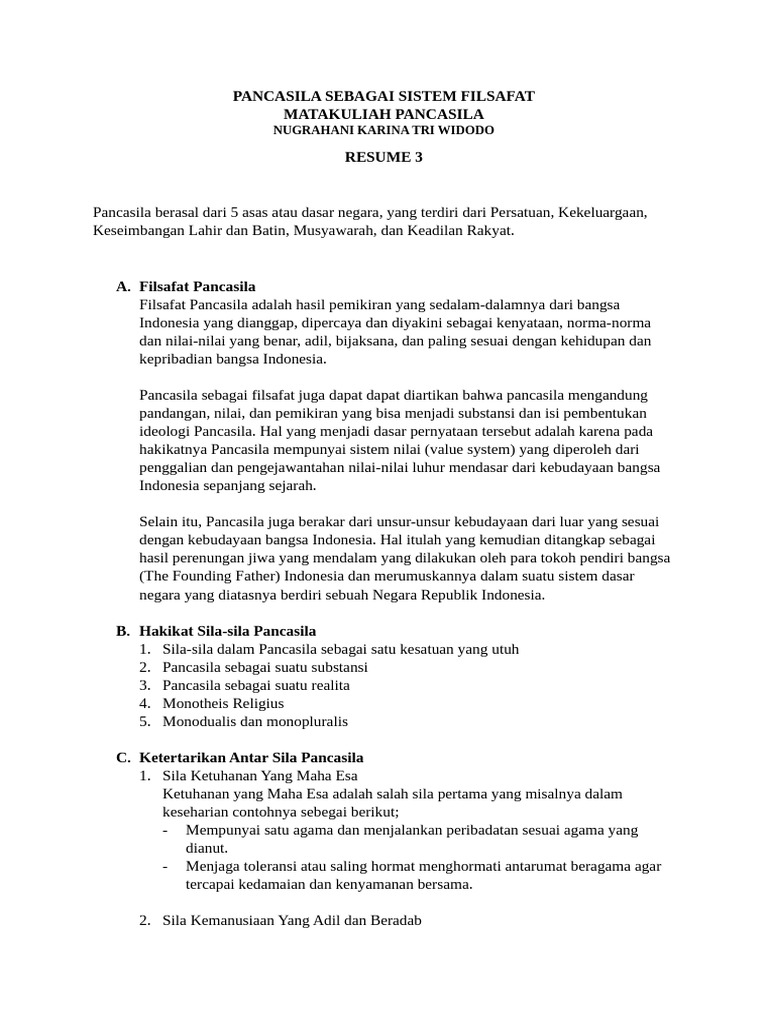 Resume Materi 3 | PDF