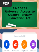 Universal Access to Tertiary Education Act | PDF | Cost Of Living ...