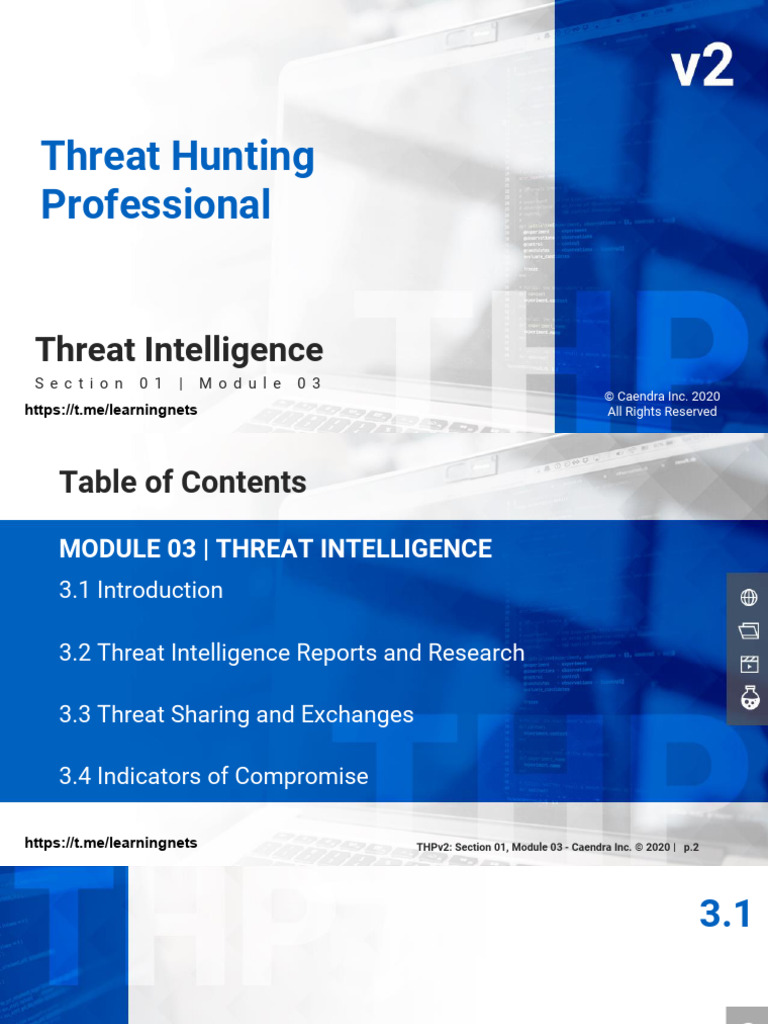 Threat Intelligence Module 03 | PDF | Cyberwarfare | Security