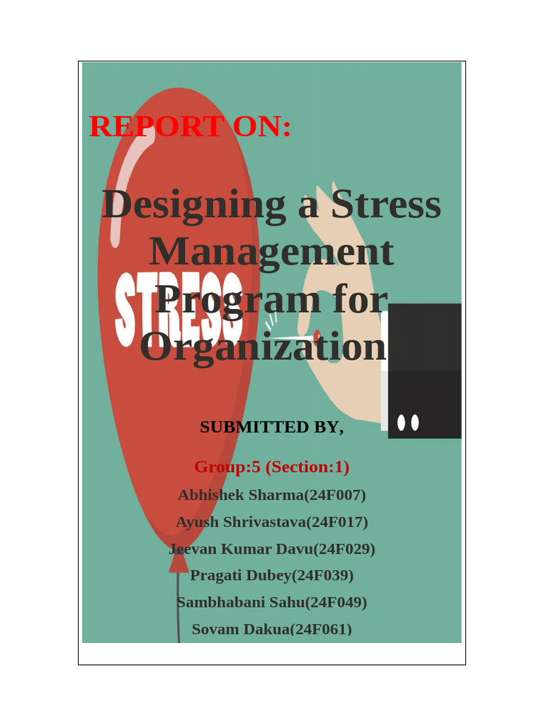 OB report | PDF | Occupational Stress | Stress Management