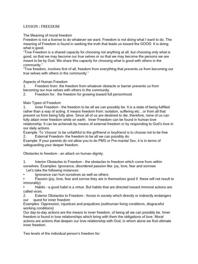 Lesson 3 Pdf Virtue Love