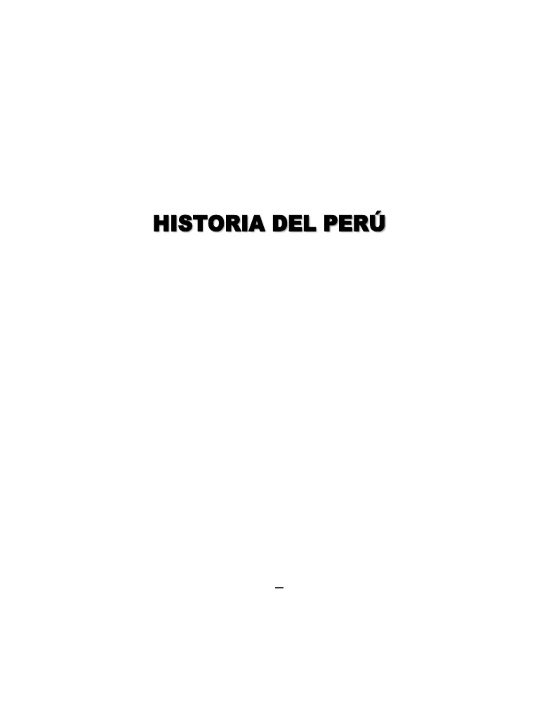 Texto - Historia Del Perú | PDF | Imperio Inca | Andes