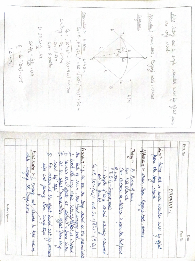 Long Chord Method, Survey, and Is Codes | PDF
