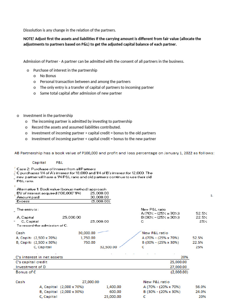 3 Partnership Dissolution | PDF