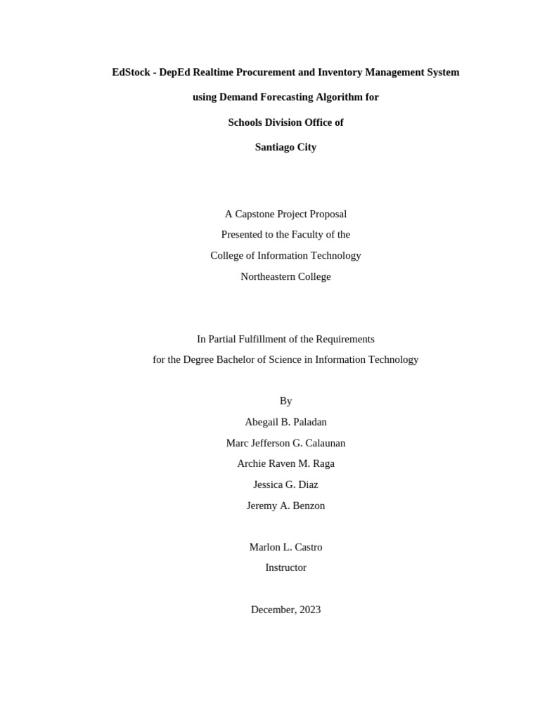 EdStock - DepEd Realtime Procurement and Inventory Management System ...