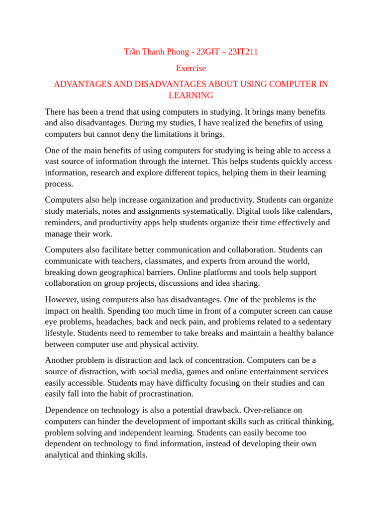 Exercise | PDF | Learning | Collaboration